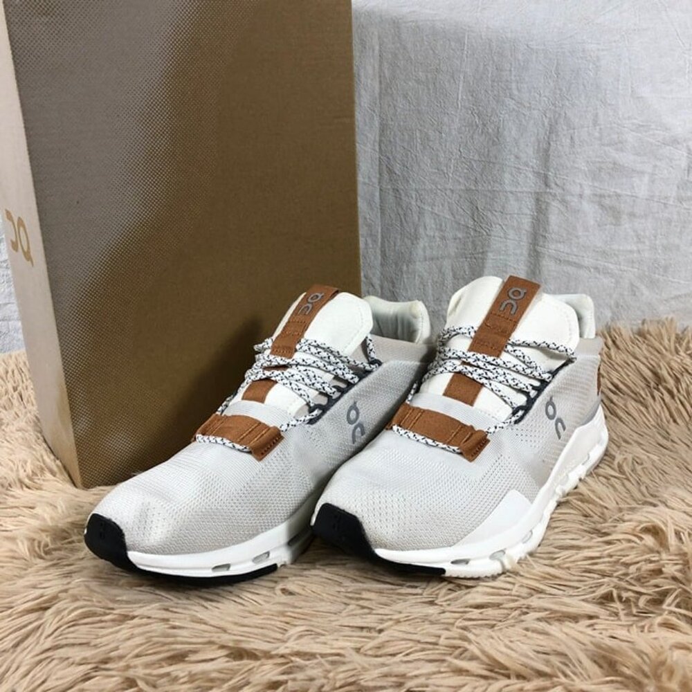 On Cloudnova, White Pearl Women's Sports Shoes - Gem